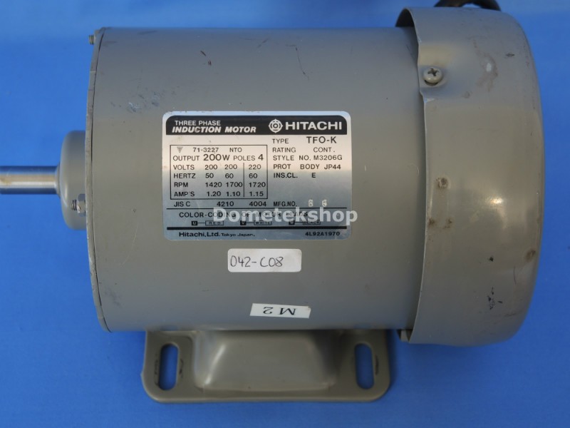 Hitachi TFO-K AC motor 3-phase 0.2 KW